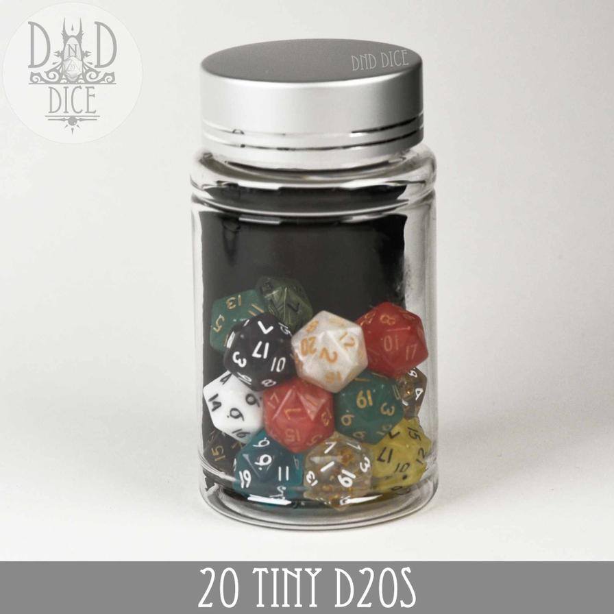 DND Dice: 20 Tiny D20s | Goblin Market — Chicago Manga, Comics, Games and Curiousities